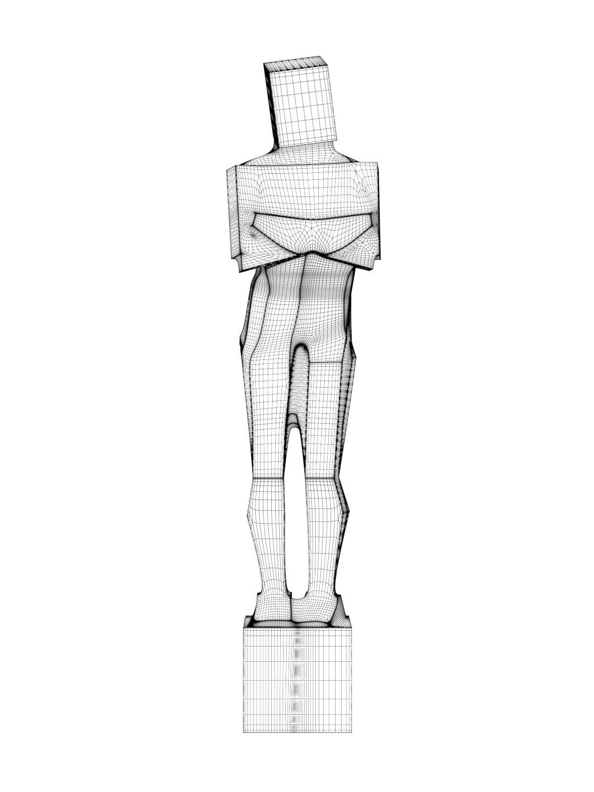 Xoanon Sculpture 3D model | CGTrader