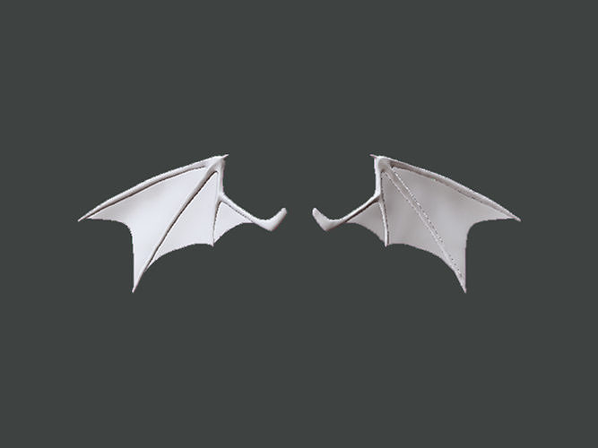 3D Model-WING0001 pair of bat wings 3D model 3D printable | CGTrader