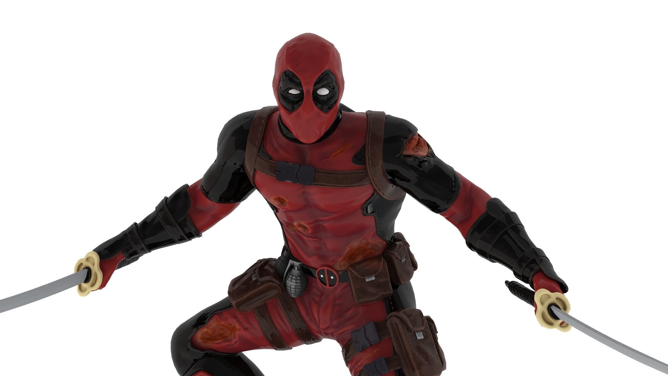 3D model DeadPool 3D Printable VR / AR / low-poly | CGTrader