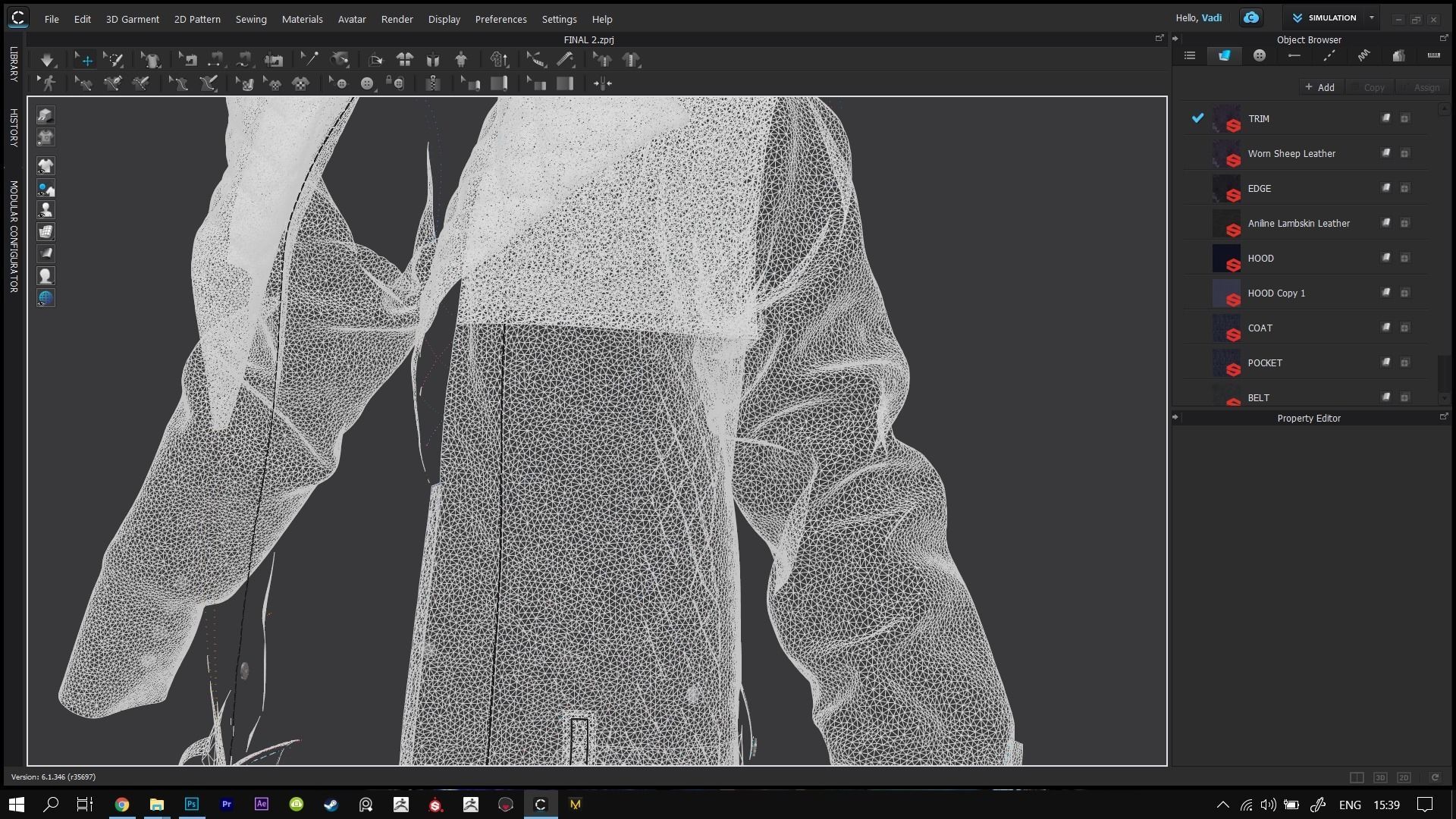 Coat Marvelous Designer project 3D model | CGTrader