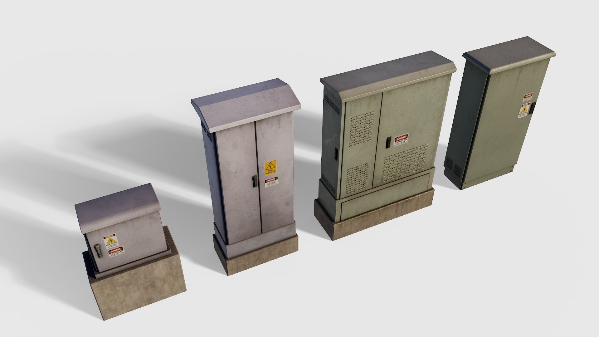 3D model ElectricBox 3D model Pack VR / AR / low-poly | CGTrader