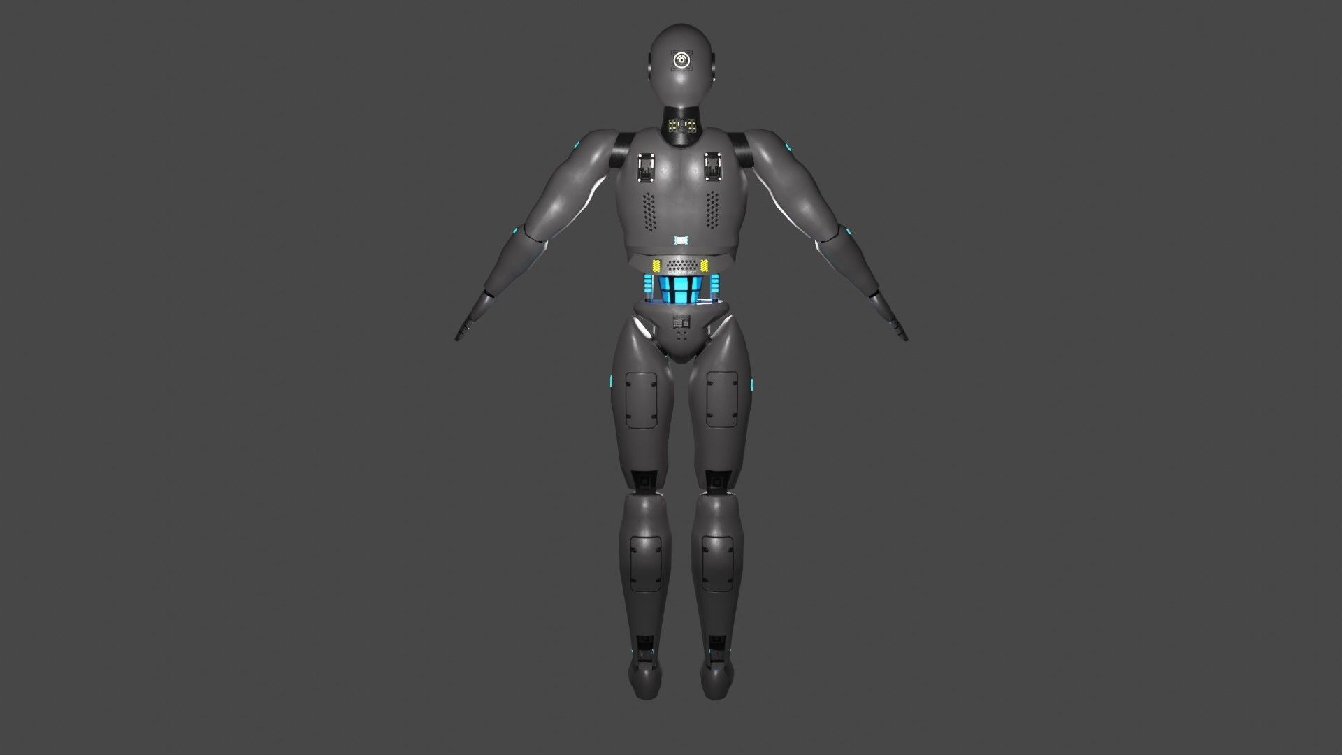 3D model Sci-Fi Android Character VR / AR / low-poly rigged | CGTrader
