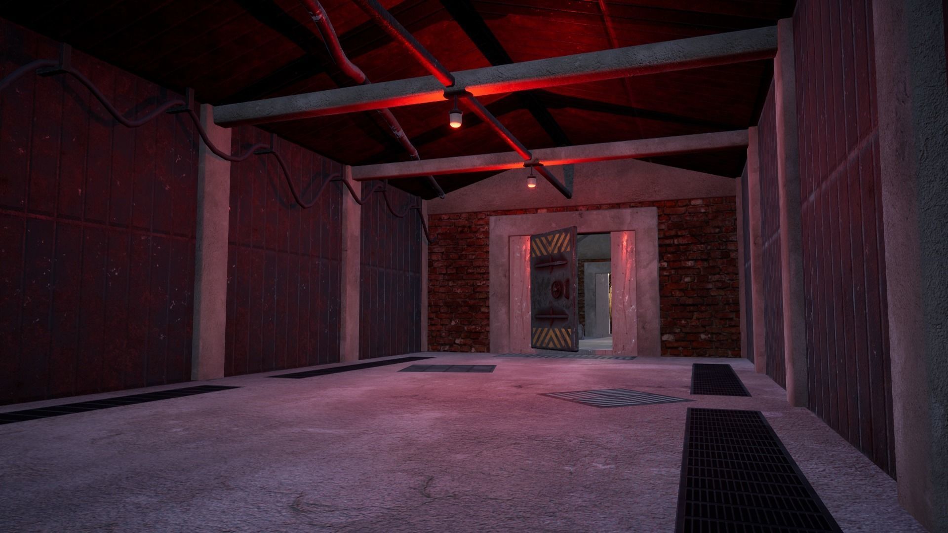 3D model Military modular bunker with props VR / AR / low-poly | CGTrader