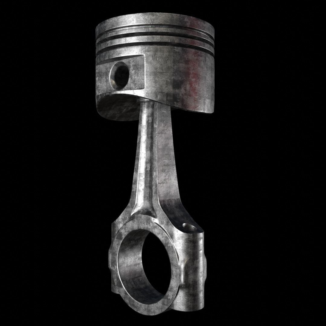 Engine piston 3D model | CGTrader