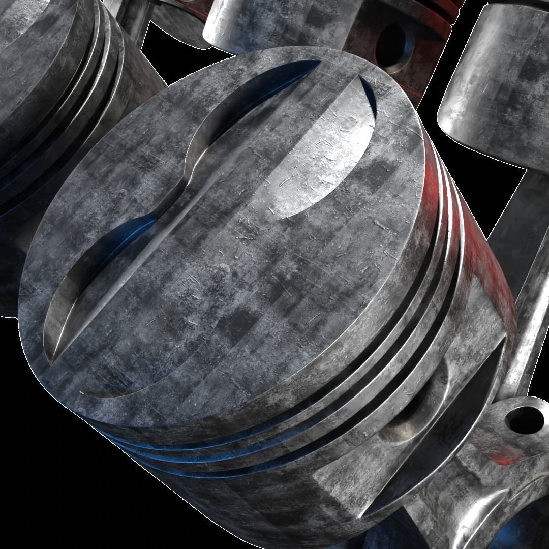 Engine piston 3D model | CGTrader