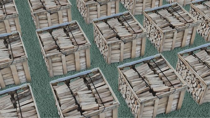 Wood Heaps Array Scanned 3d Model Cgtrader