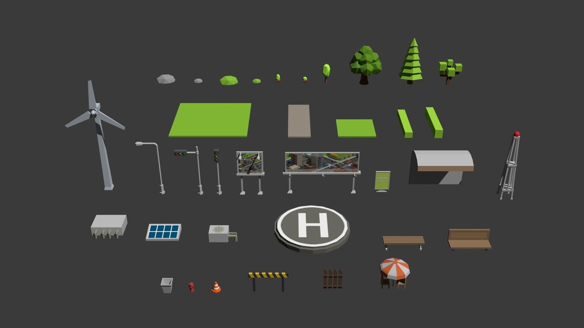 3D model SimplePoly City - Low Poly Assets VR / AR / low-poly | CGTrader