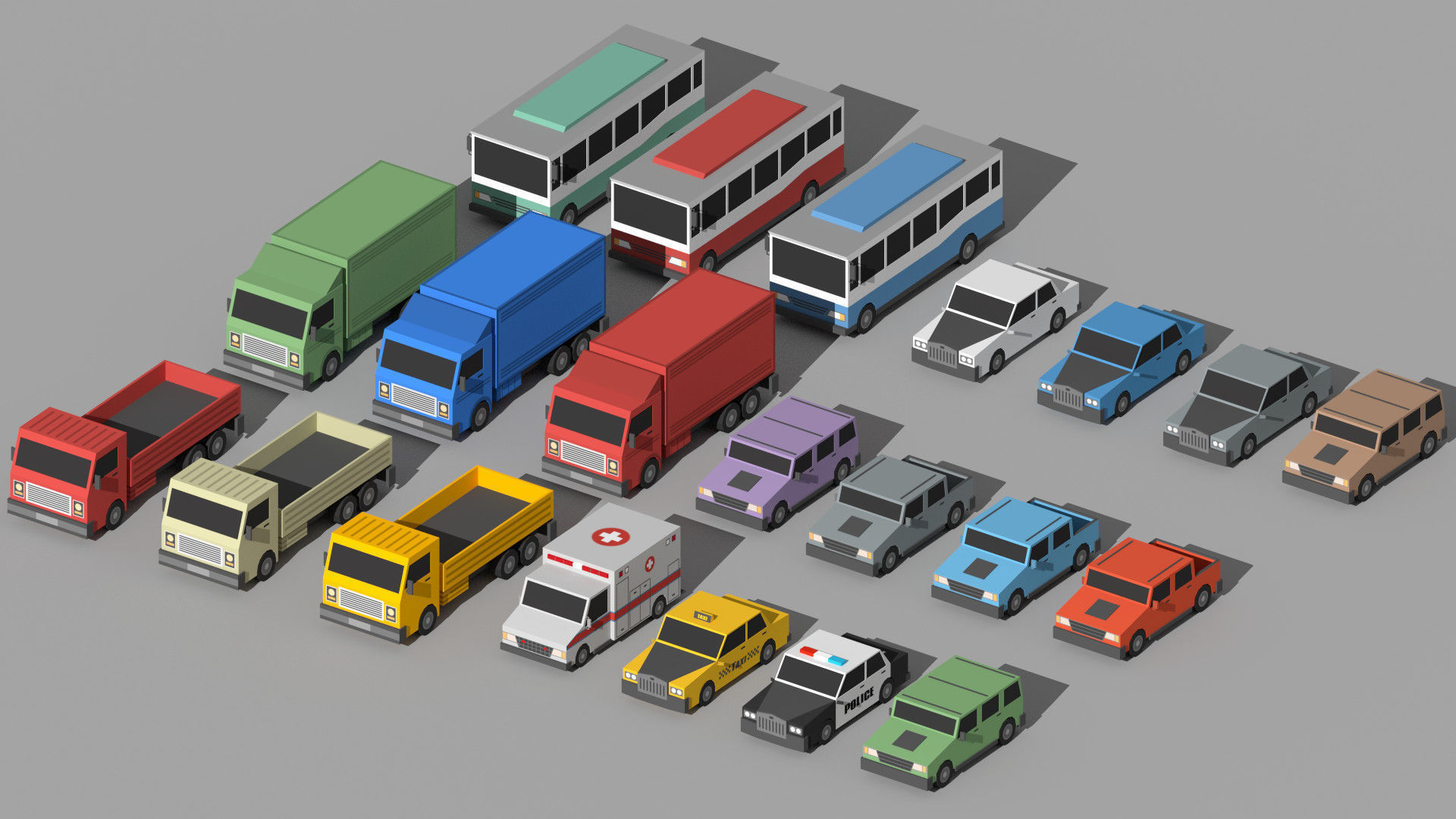 3D model SimplePoly City - Low Poly Assets VR / AR / low-poly | CGTrader