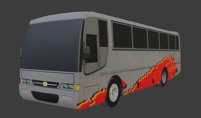 3D model Busscar El Buss 320 VR / AR / low-poly | CGTrader