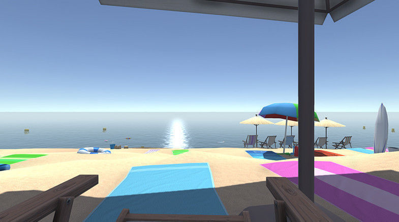 3D model Summer Beach - Low Poly VR / AR / low-poly animated | CGTrader