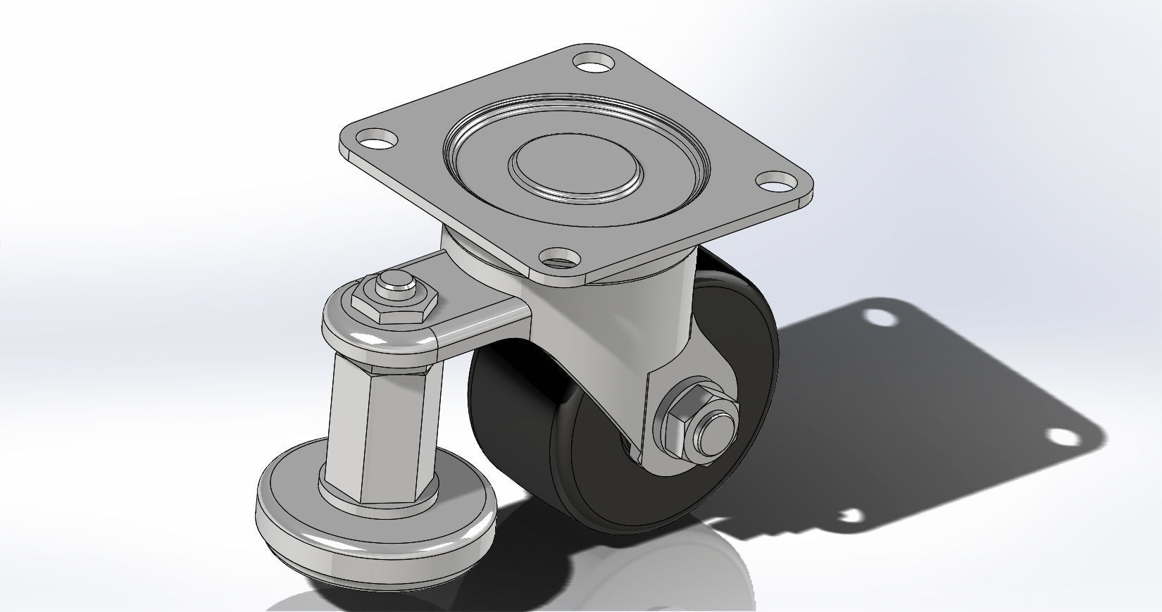 Casters wheel CGAN75-M free 3D model | CGTrader