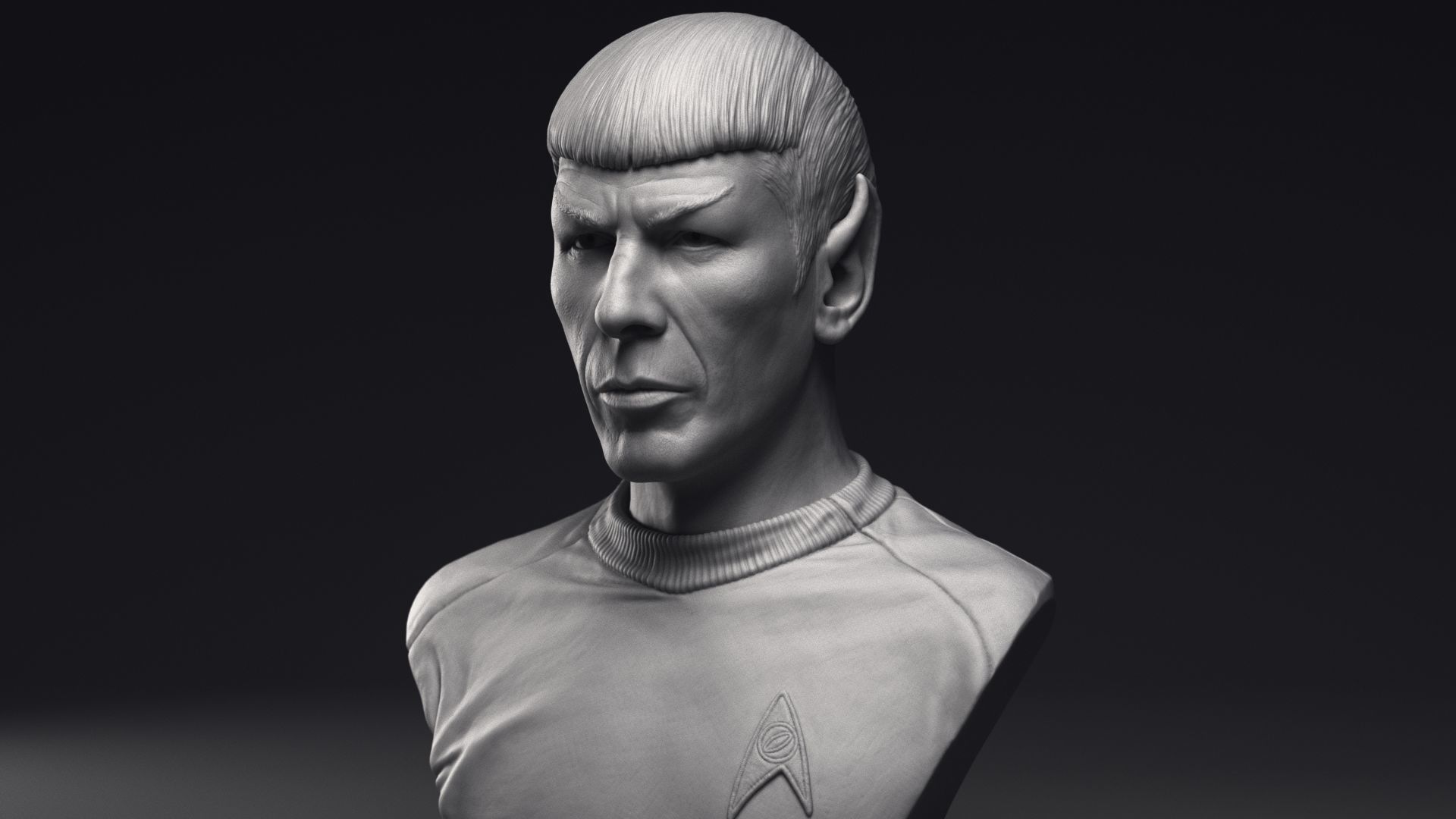 Leonard Nimoy as Mr Spock Bust Printable 3D Model 3D model 3D printable ...