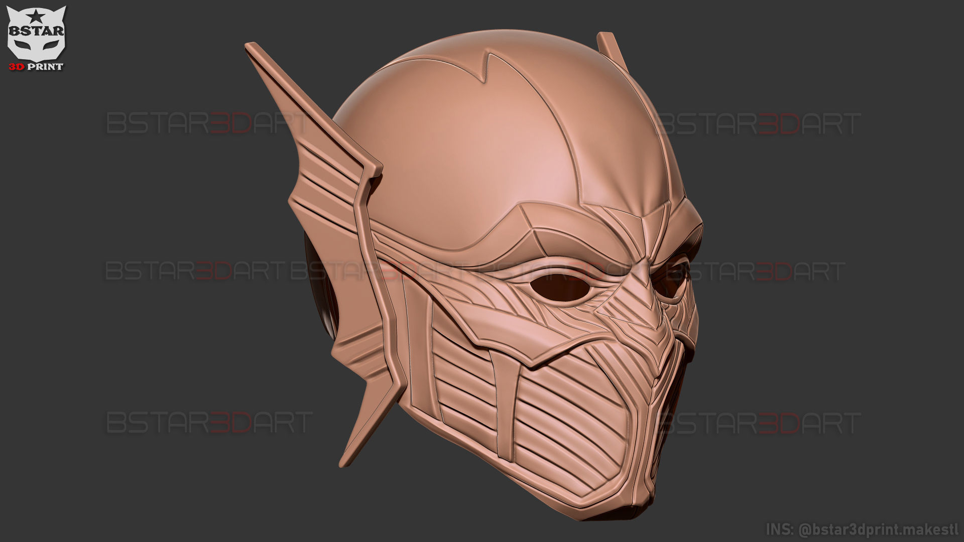 Red Death Batman Mask - Flash Mask - DC Comics 3D model 3D printable ...