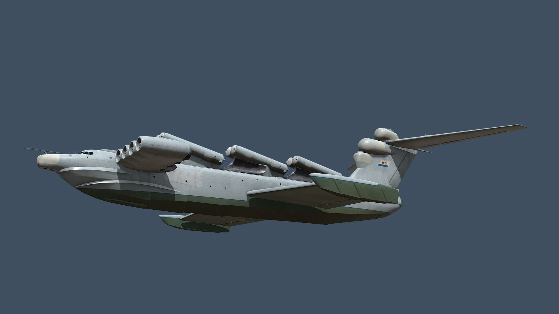 3D model Lun-class ekranoplan project 903 VR / AR / low-poly | CGTrader