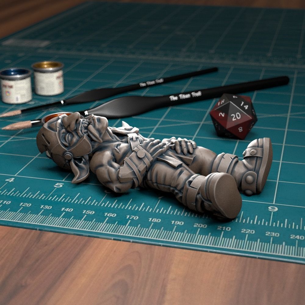 Dead Goblin - Presupported 3D model 3D printable | CGTrader