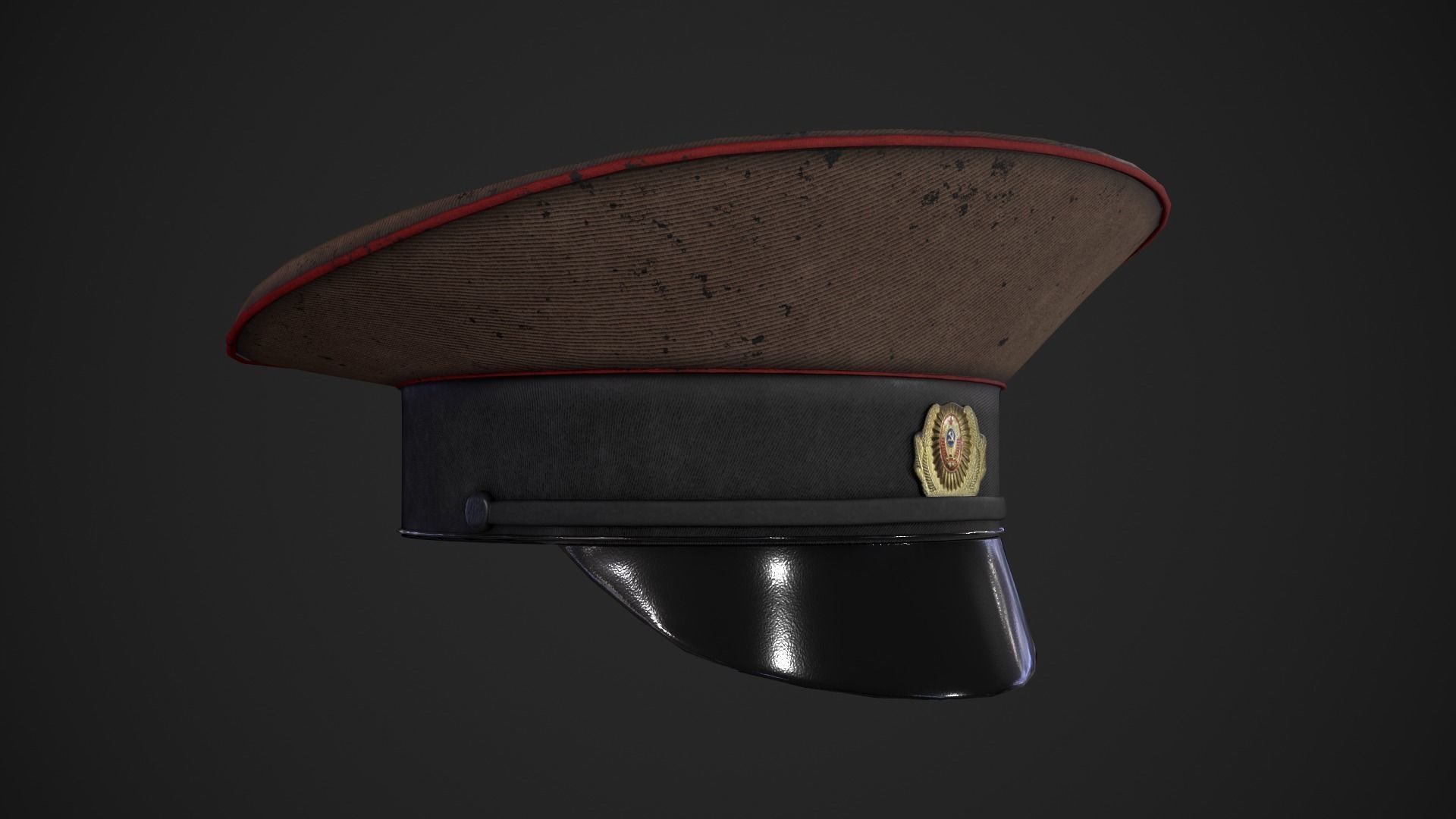 3D model Peaked cap USSR VR / AR / low-poly | CGTrader