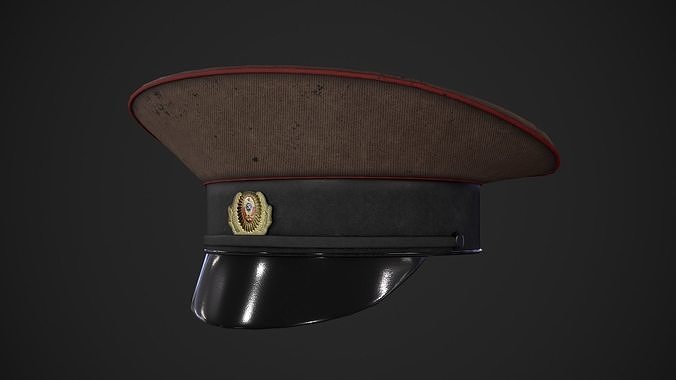 3D model Peaked cap USSR VR / AR / low-poly | CGTrader