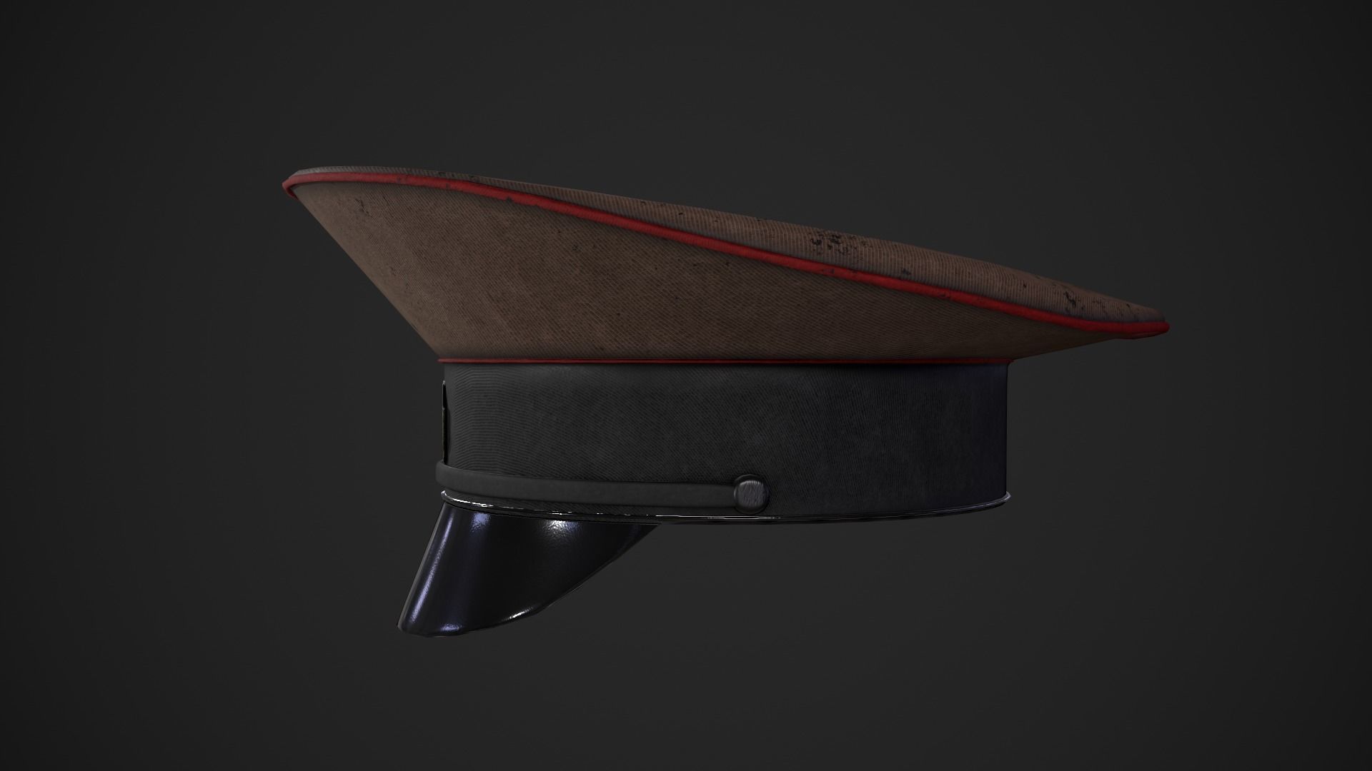 3D model Peaked cap USSR VR / AR / low-poly | CGTrader