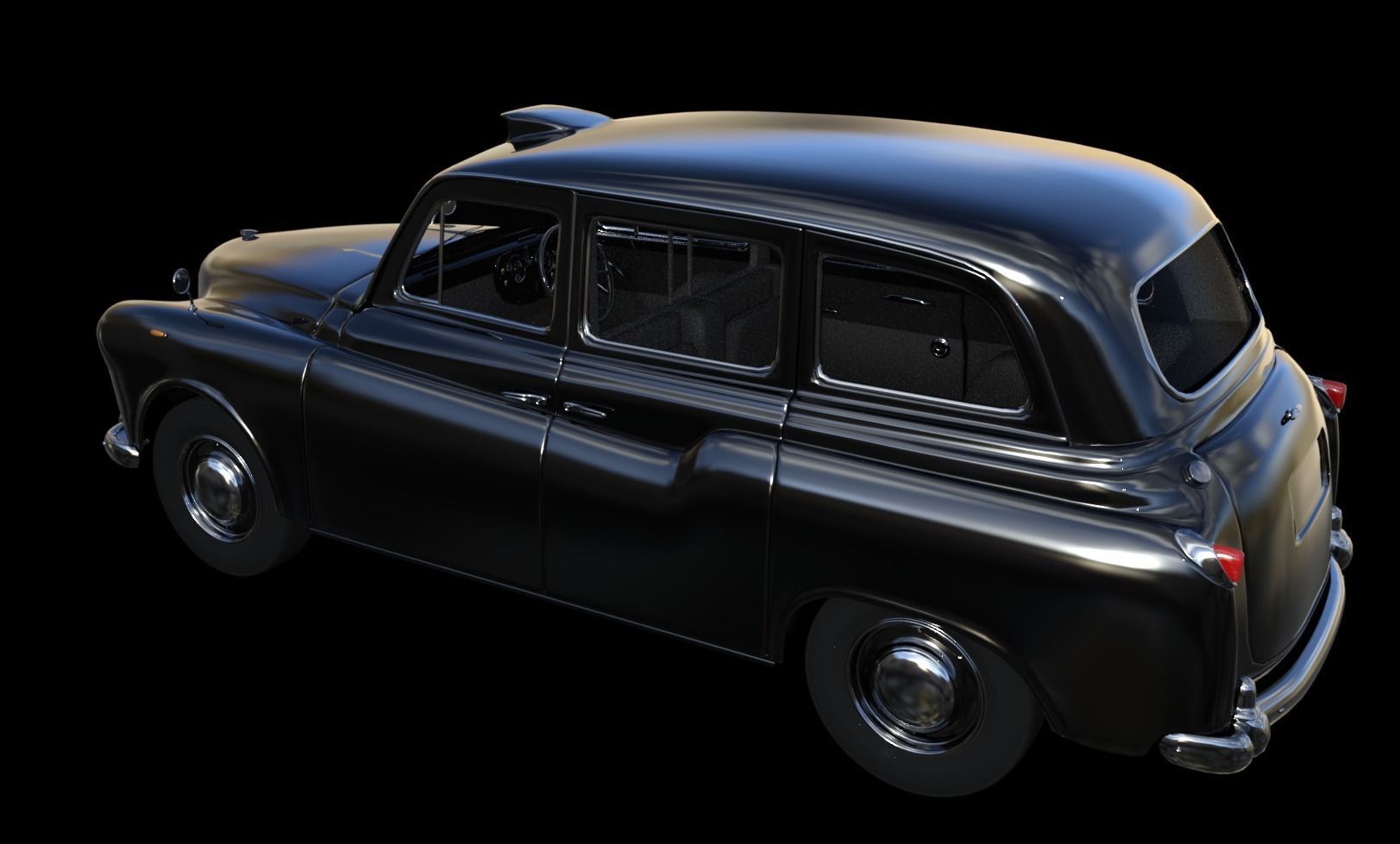 London Taxi 3D model rigged | CGTrader