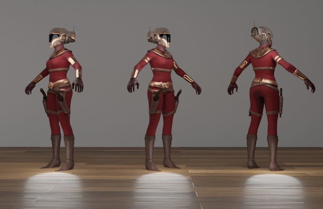 3D model Zorii Bliss Fortnite Skin T-Pose RIGGING VR / AR / low-poly ...