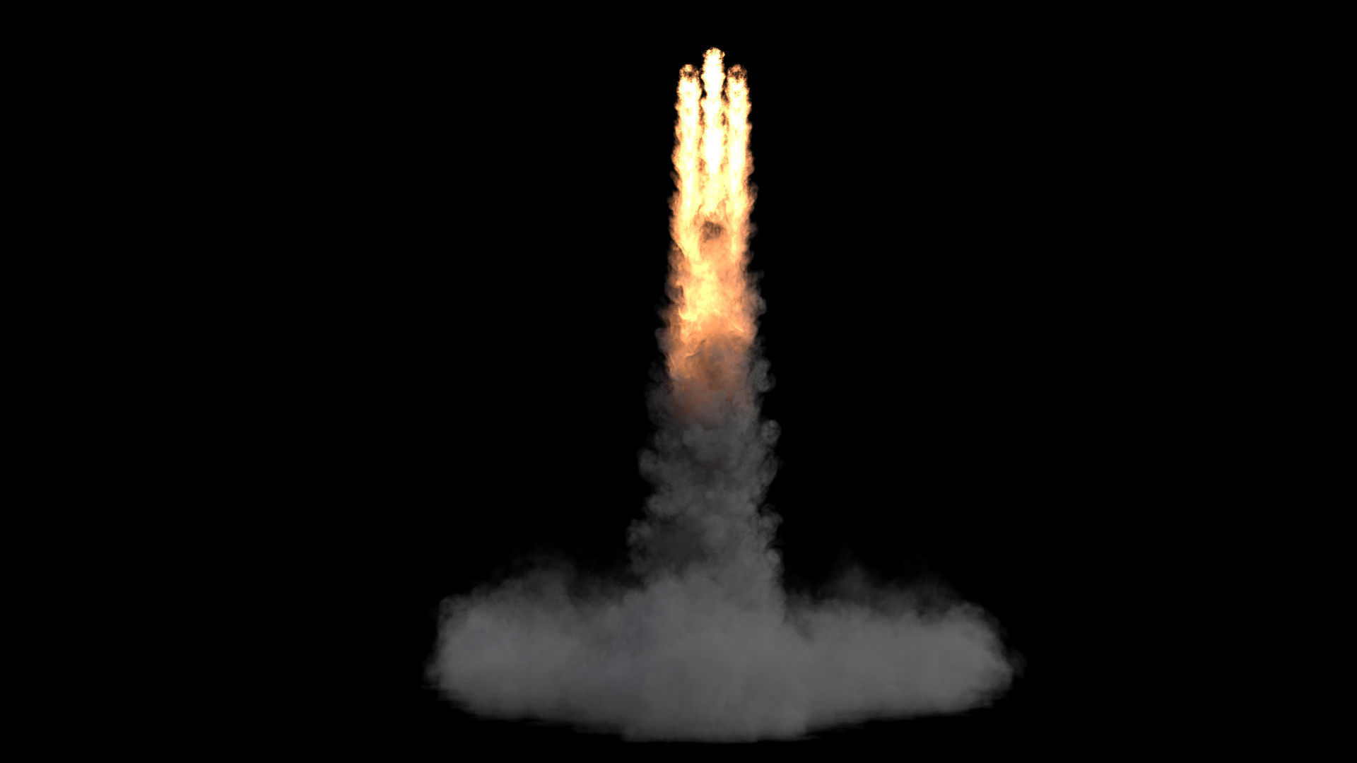 Space Shuttle Launch Smoke VDB 3D model | CGTrader