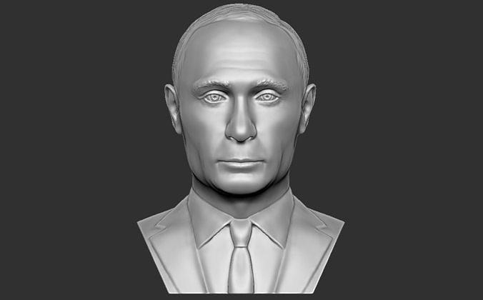 Vladimir Putin bust for 3D printing 3D model 3D printable | CGTrader