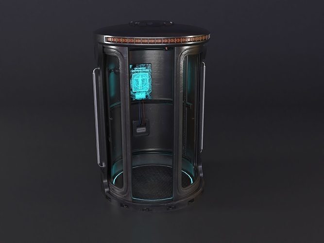 3D model CAPSULE CHAMBER VR / AR / low-poly | CGTrader