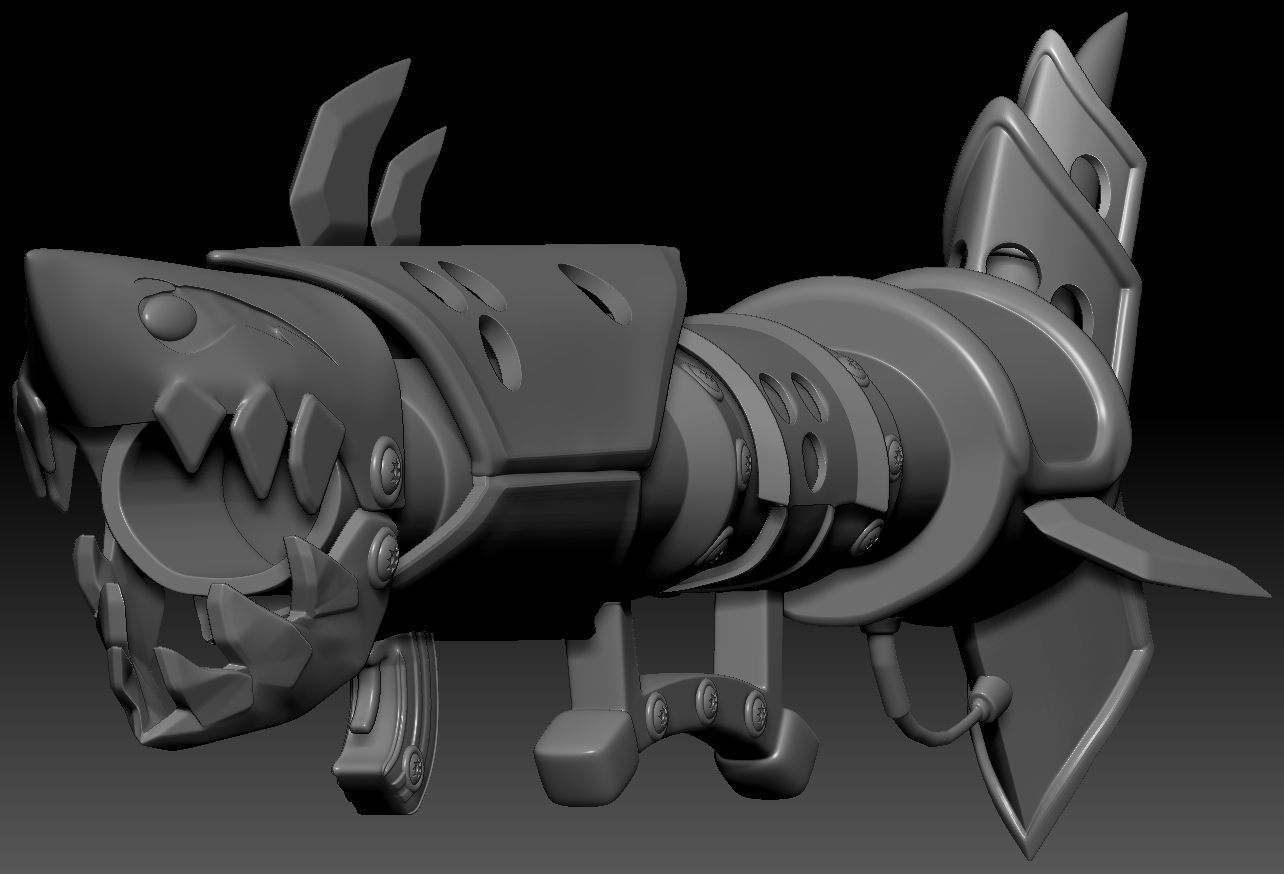 Jinx Fishbones Bazooka - League of Legends Cosplay - LOL 3D model 3D ...