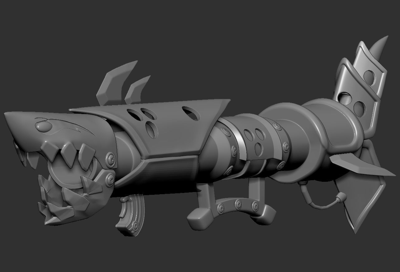 Jinx Fishbones Bazooka - League of Legends Cosplay - LOL 3D model 3D ...