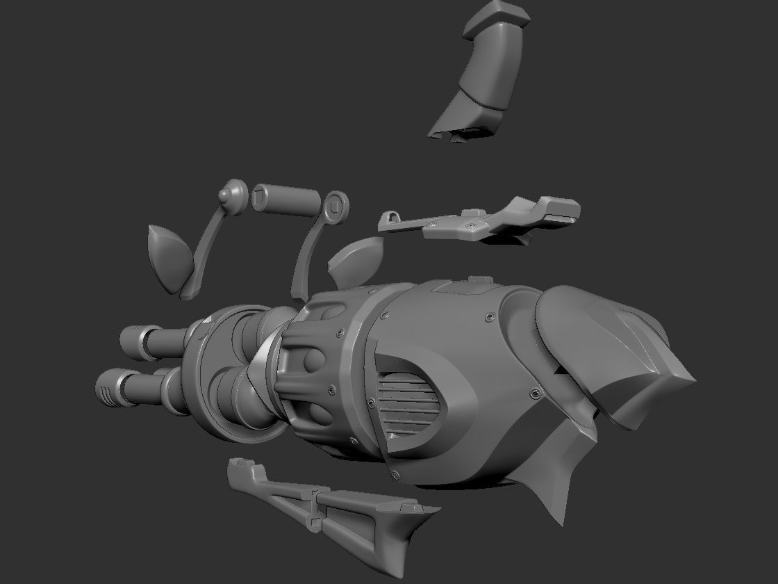 Jinx PowPow Minigun - League of Legends Cosplay - LOL 3D model 3D ...