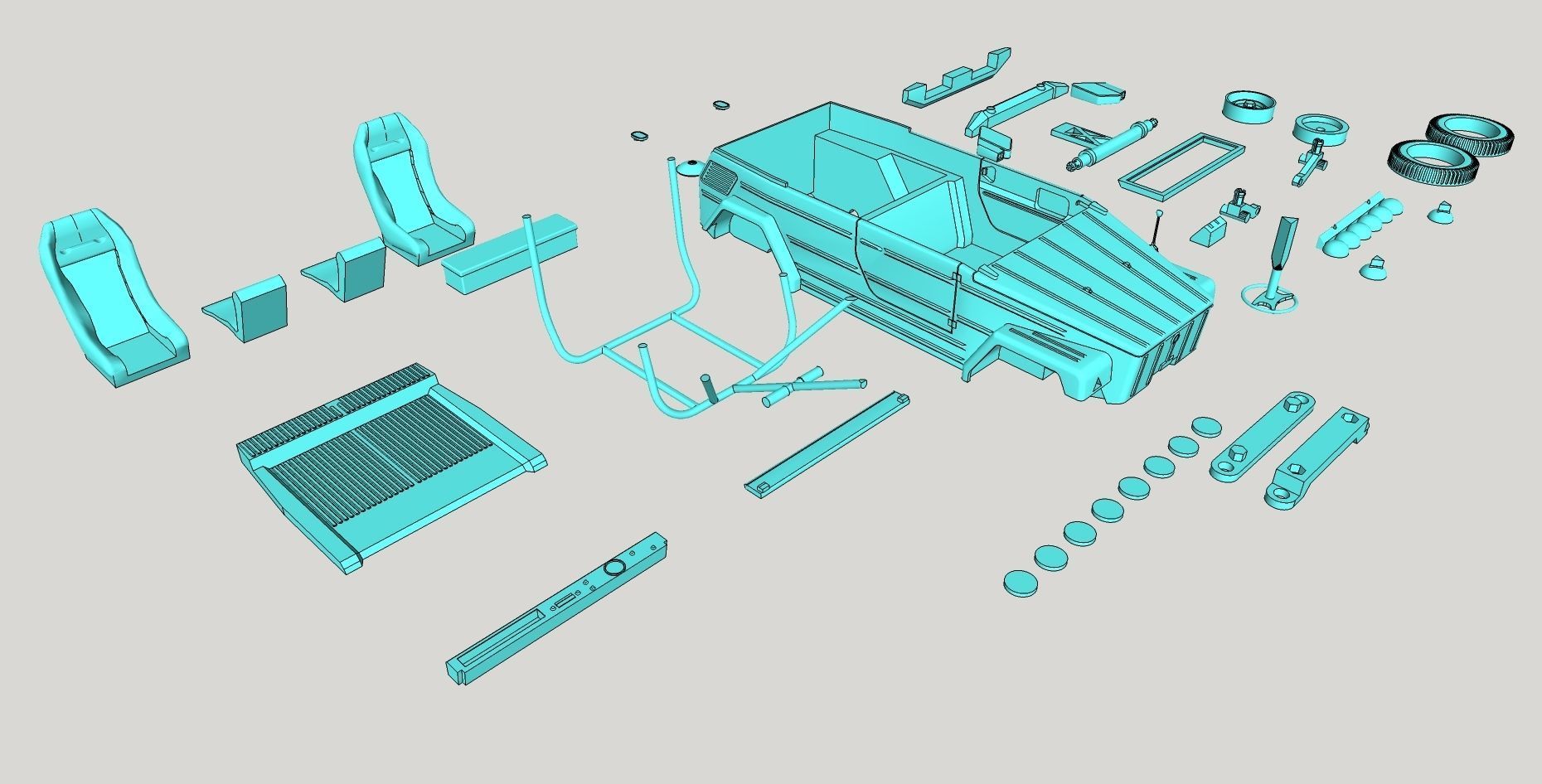 Volkswagen Thing or safari Dune modified PRINTABLE 3D model 3D ...