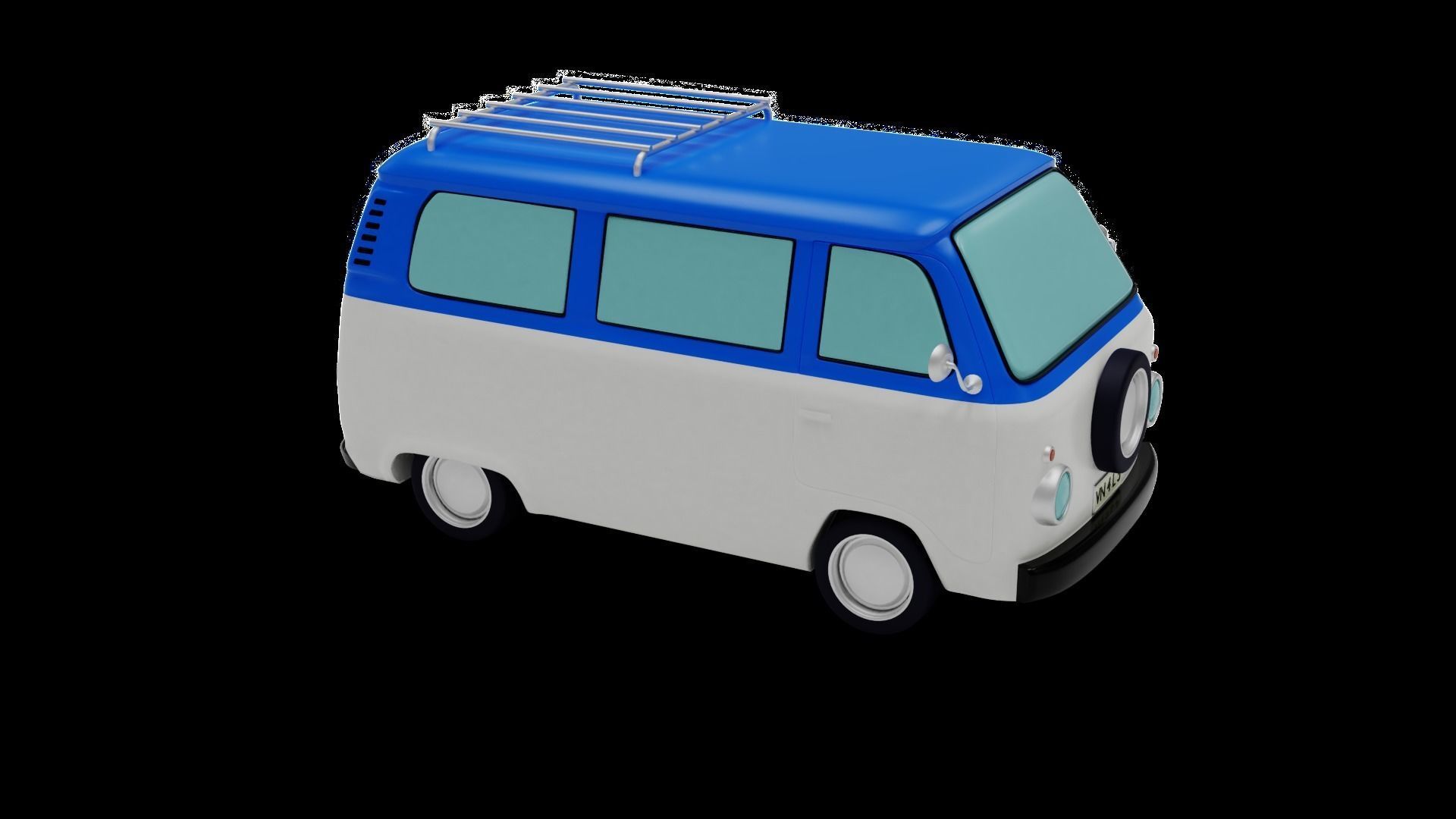 3D model Low Poly Vehicle - Campervan VR / AR / low-poly | CGTrader