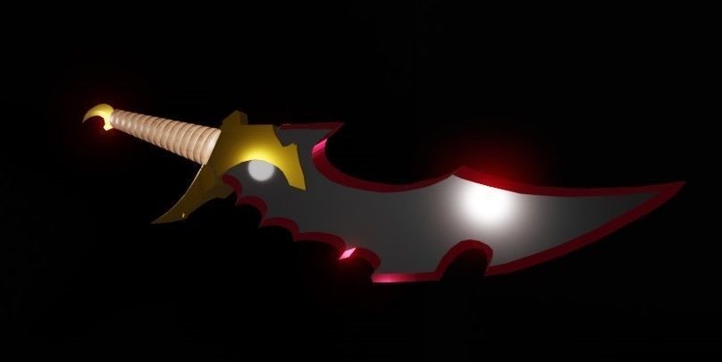 3D model Knight Slayer - Dagger from solo leveling VR / AR / low-poly ...