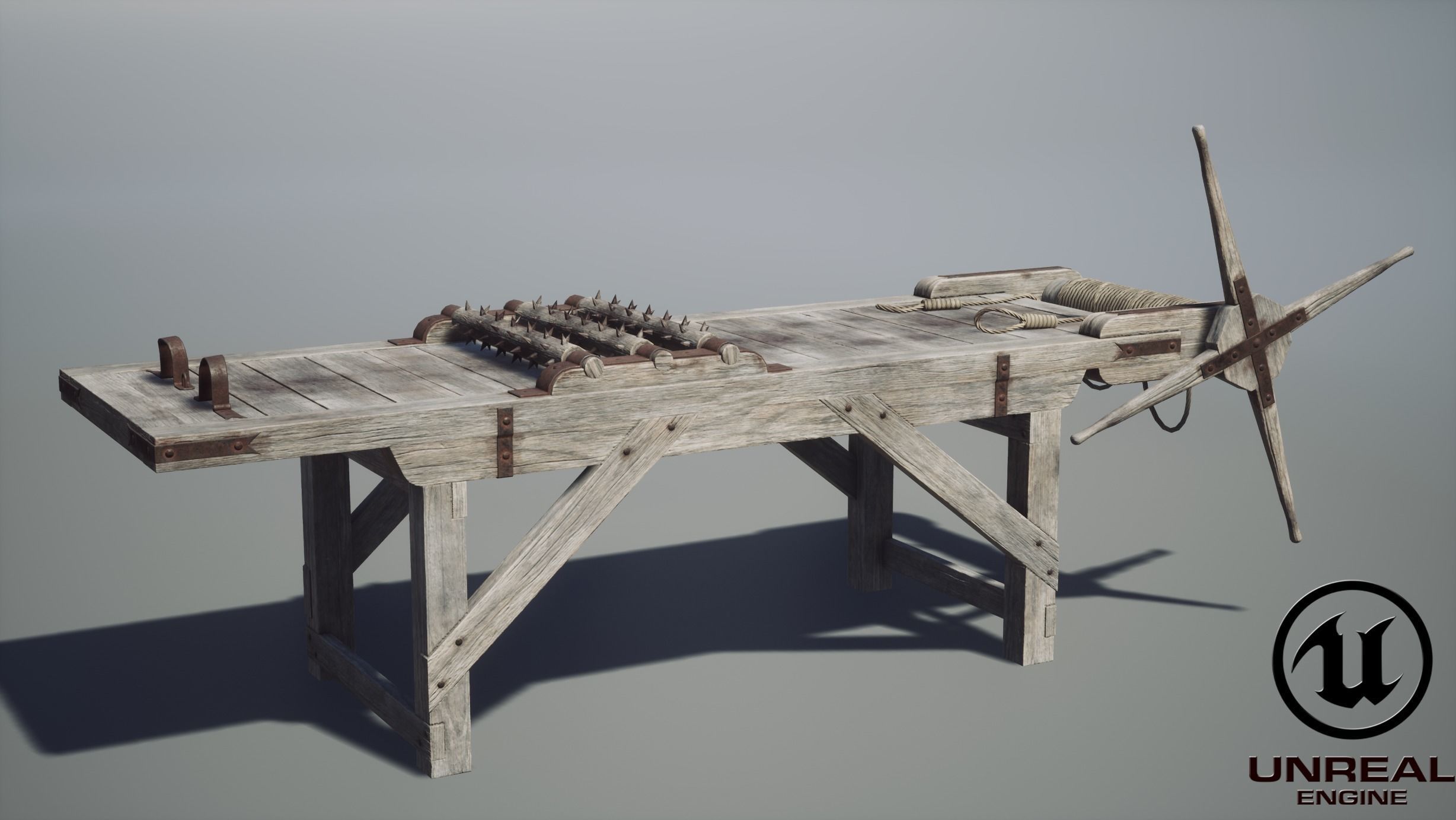 3D model Medieval Torture Rack PBR VR / AR / low-poly | CGTrader