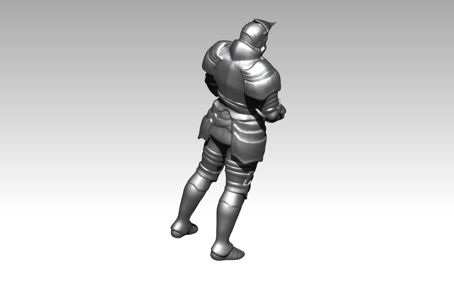 Solid kinght statue 3D model 3D printable | CGTrader