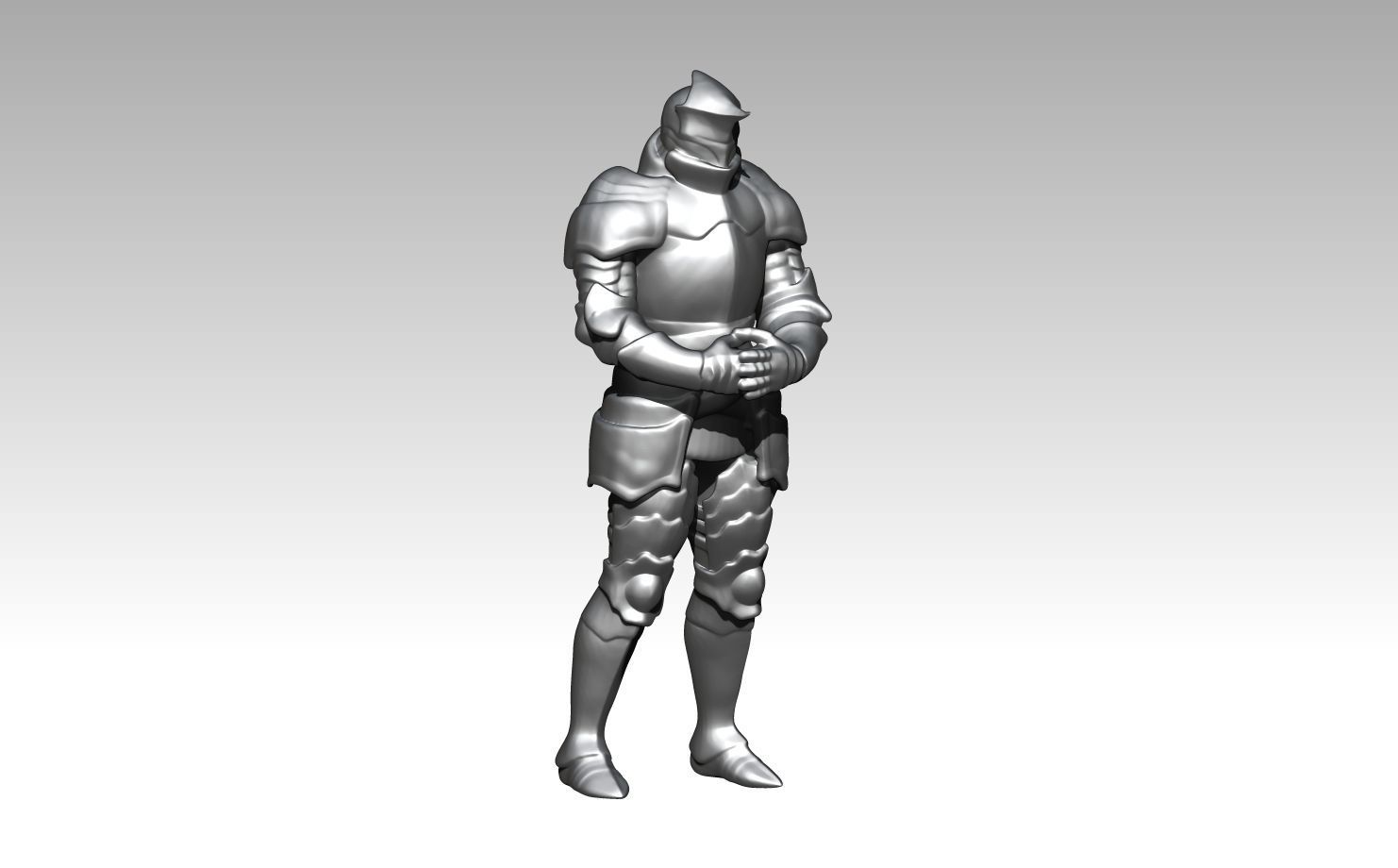 Solid kinght statue 3D model 3D printable | CGTrader