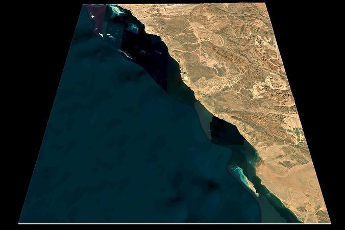 NEOM city topography Saudi Arabia - tile n27 e35 3D model | CGTrader