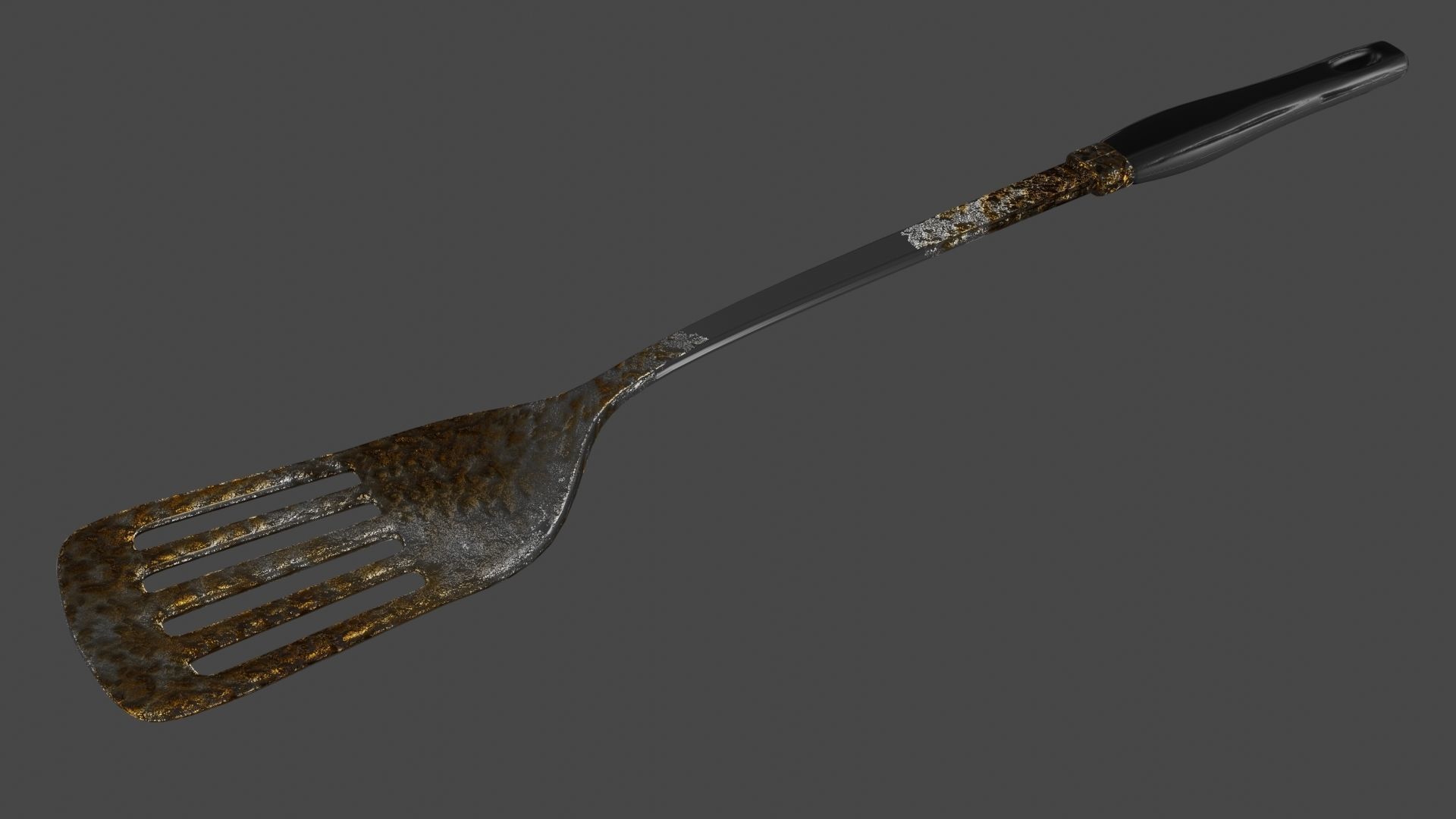 3D A Rusty Dirty Spatula 3D model | CGTrader