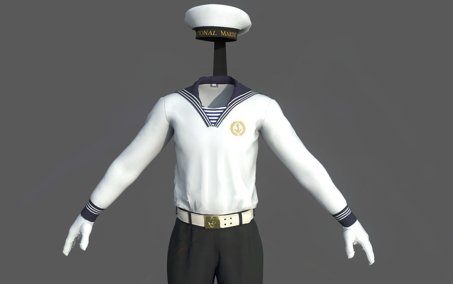 SUIT SAILOR 3D model | CGTrader