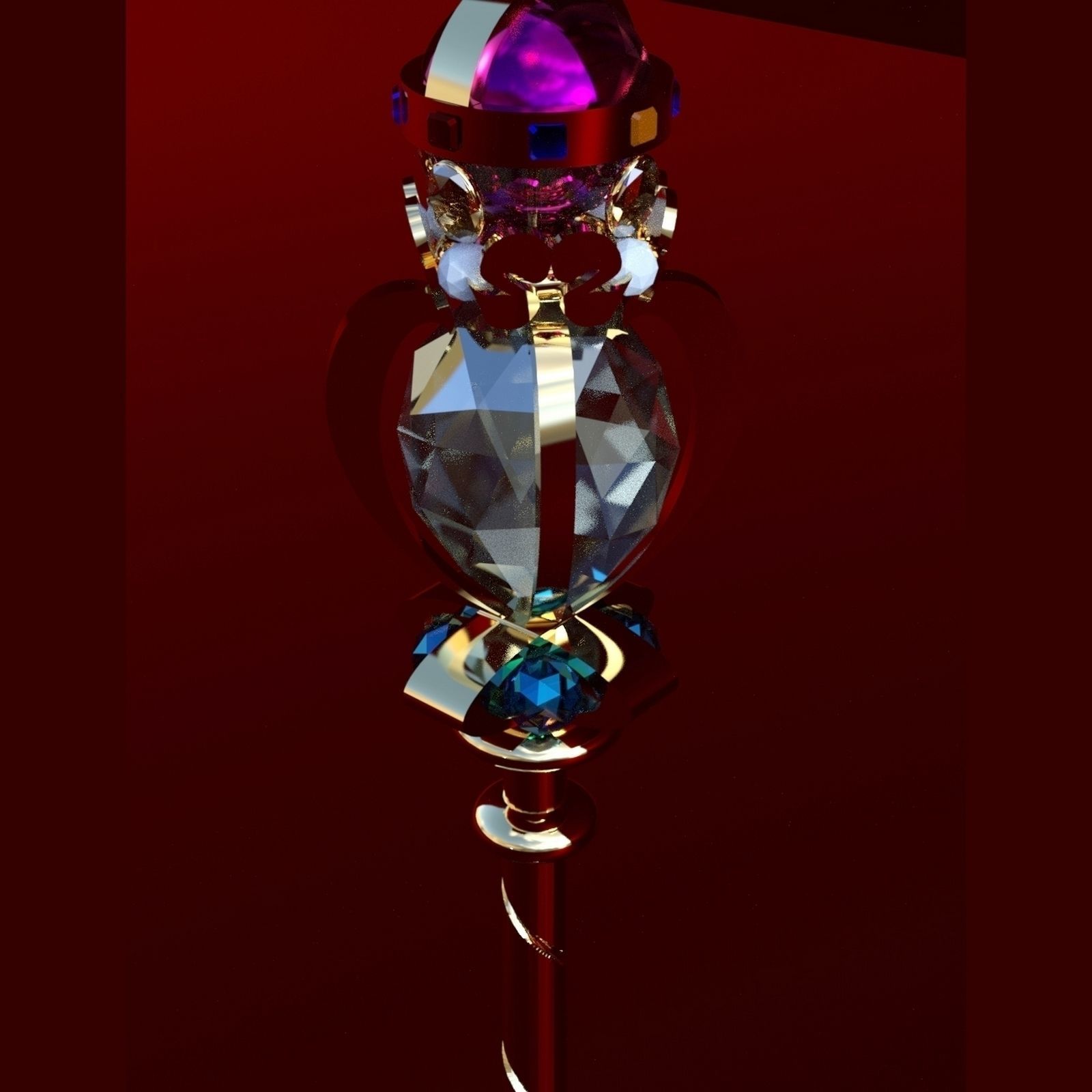 Royal Orb Sceptre and Sword for DAZ Studio 3D model rigged | CGTrader
