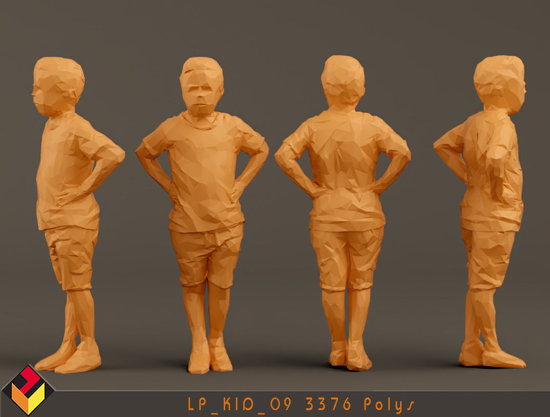 3D model LOWPOLY STYLE KIDS VR / AR / low-poly | CGTrader