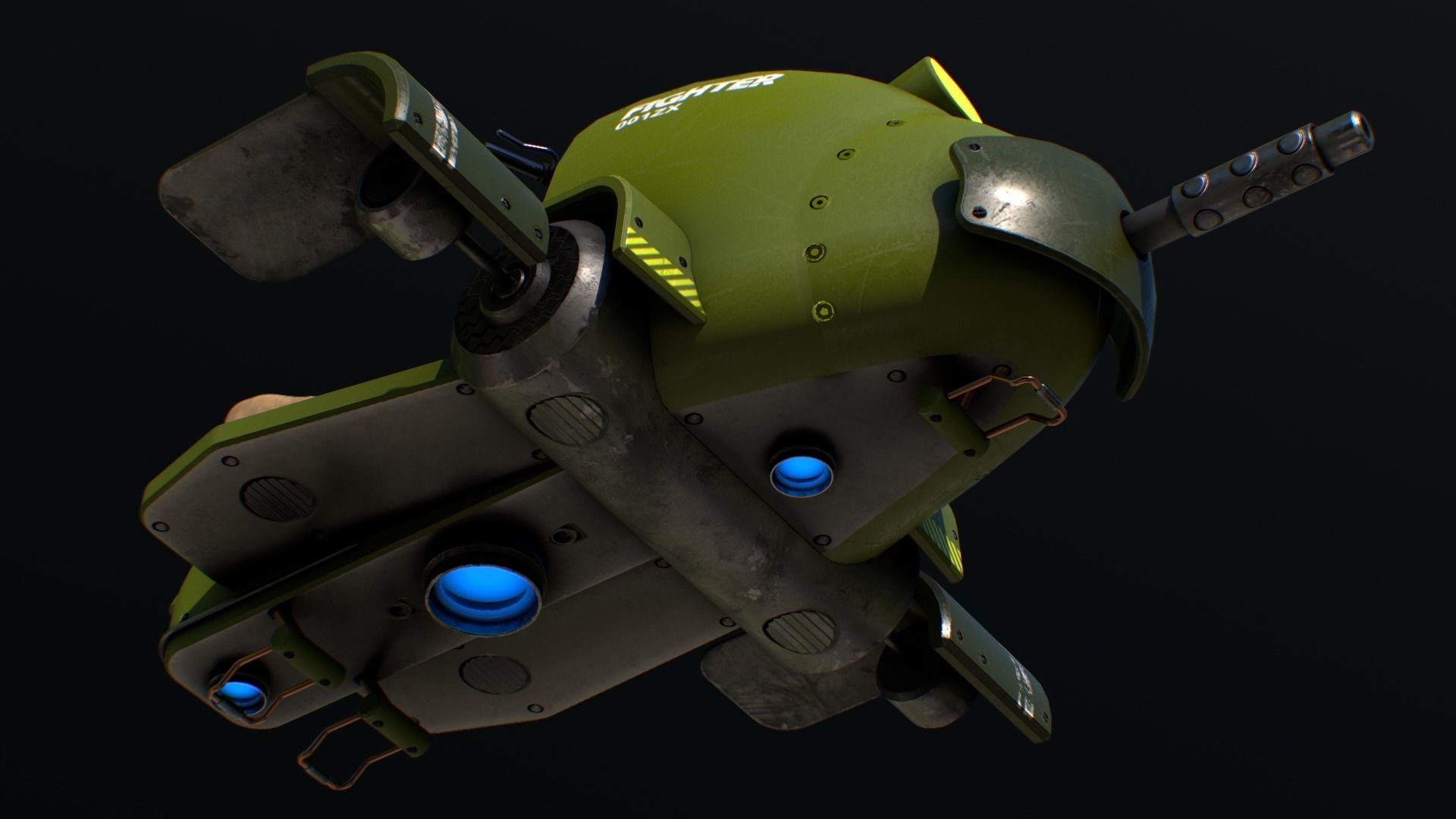 3D model Sci Fi Space Hover Scooter VR / AR / low-poly | CGTrader