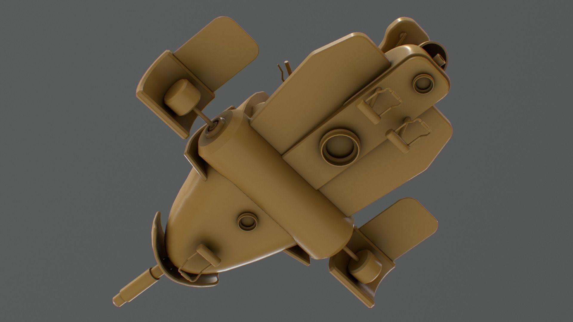 3D model Sci Fi Space Hover Scooter VR / AR / low-poly | CGTrader