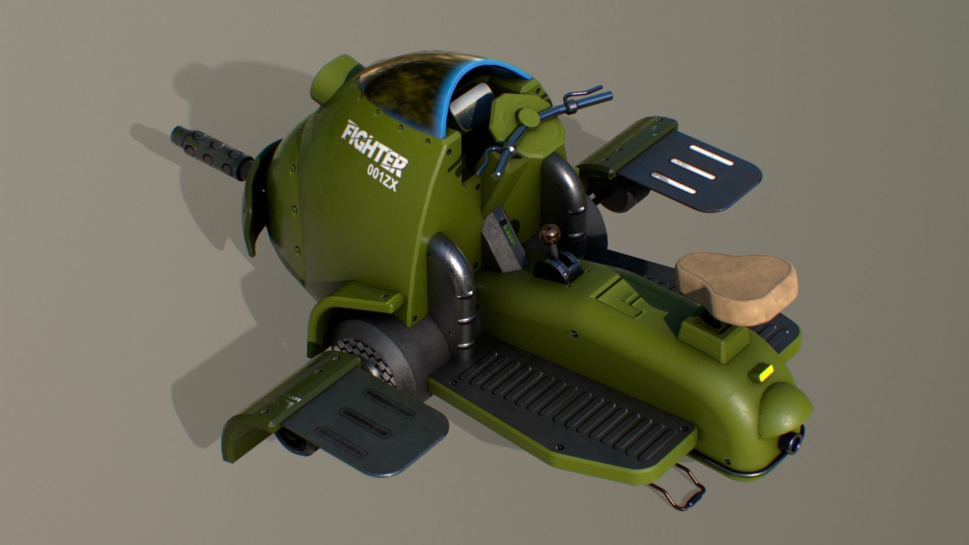 3D model Sci Fi Space Hover Scooter VR / AR / low-poly | CGTrader