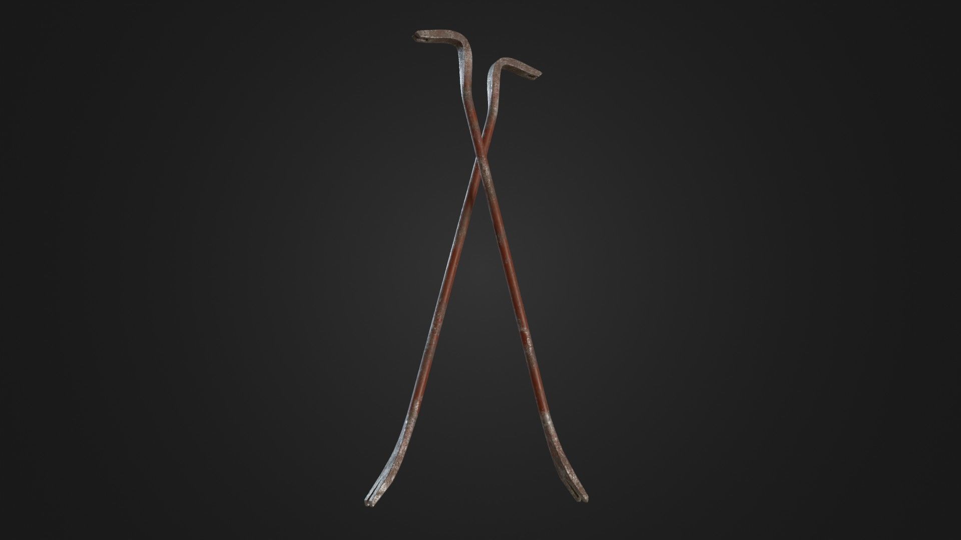 3D model Old worn crowbar VR / AR / low-poly | CGTrader