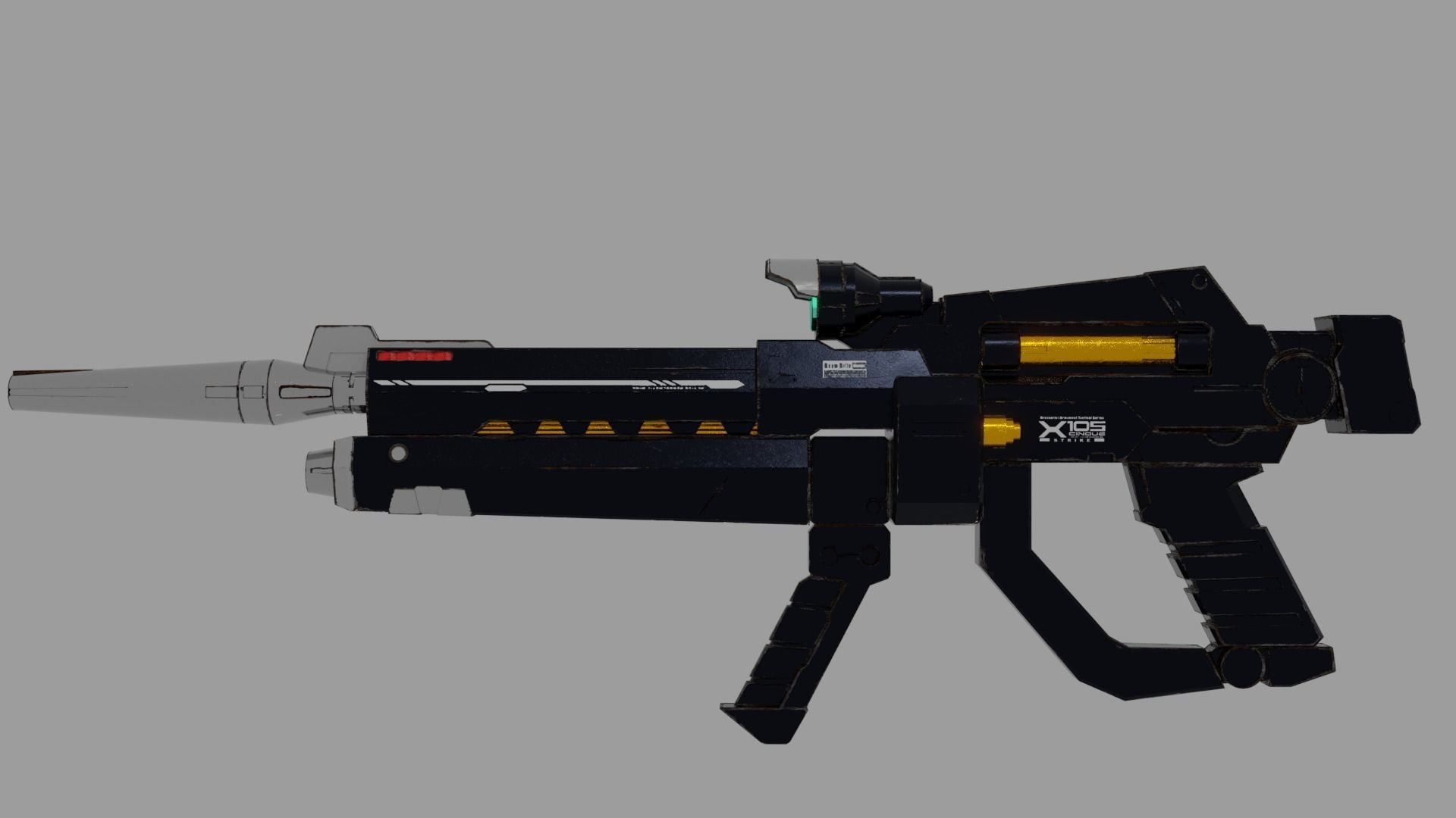 Strike Beam Rifle 3D model | CGTrader