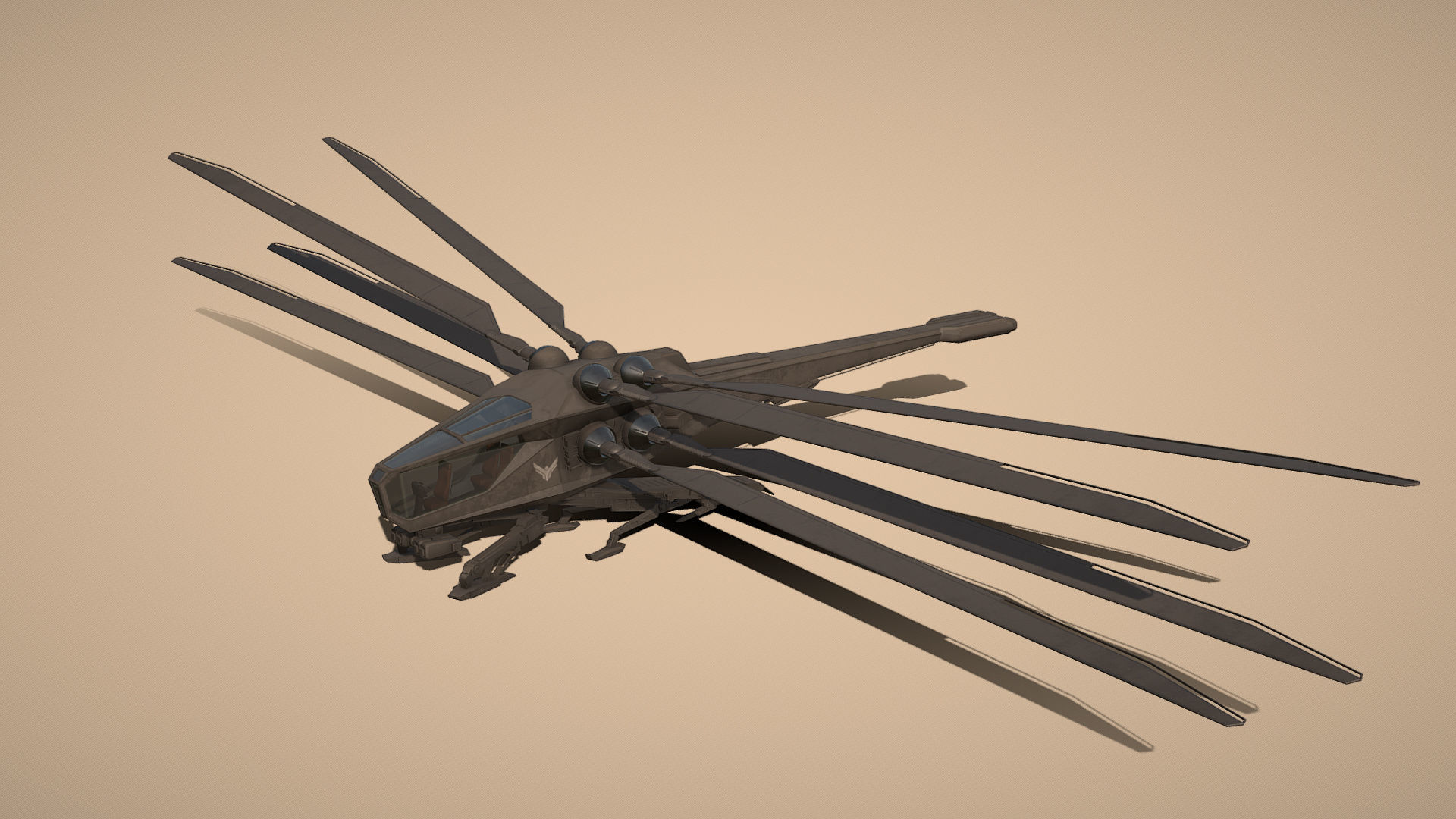 3D model Ornithopter Dune VR / AR / low-poly | CGTrader