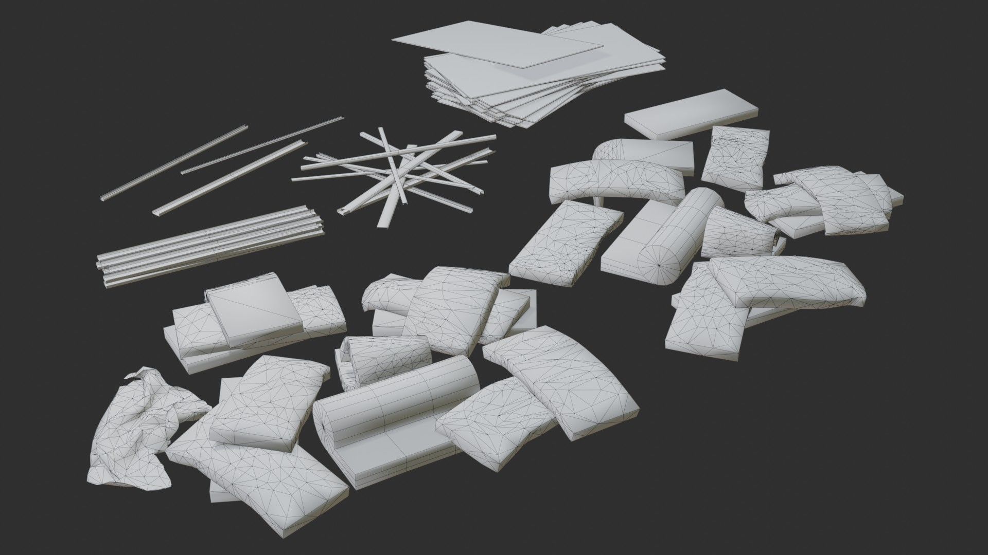 3D model Plaster Plates and Insulations VR / AR / low-poly | CGTrader