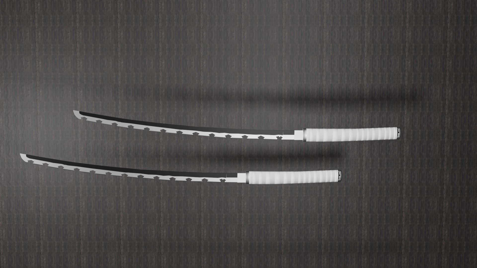 3D model Demon Slayer Sword - Inosuke Nichirin blade VR / AR / low-poly ...