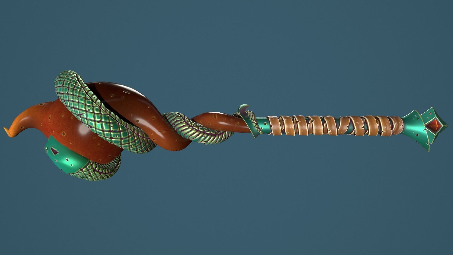 3D model Snake mace VR / AR / low-poly | CGTrader